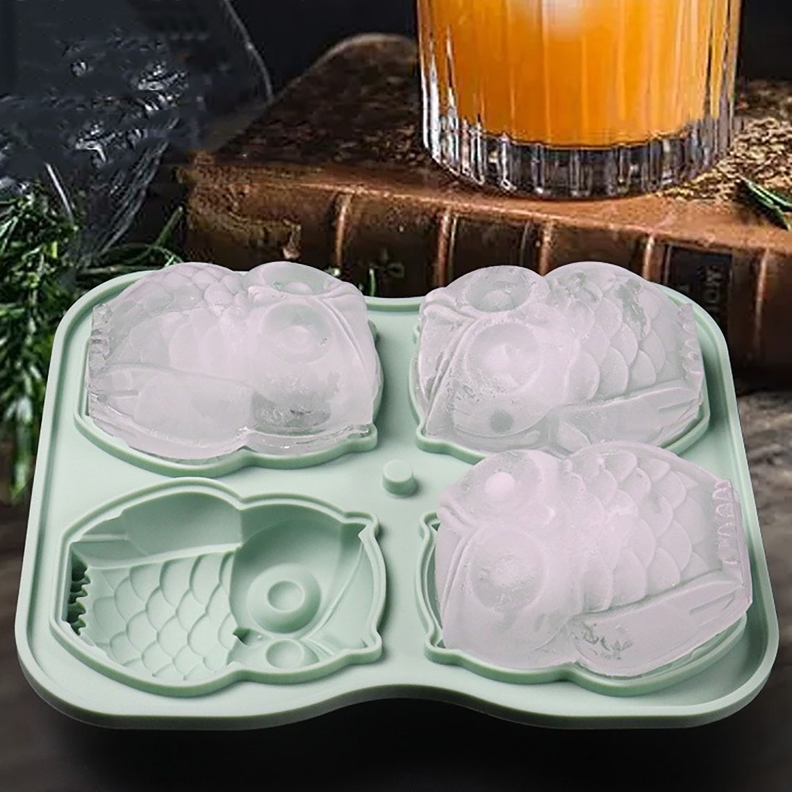 Owl Ice Lattice Animal Ice Cubes Food Grade Molds Home Whiskey Ice ...
