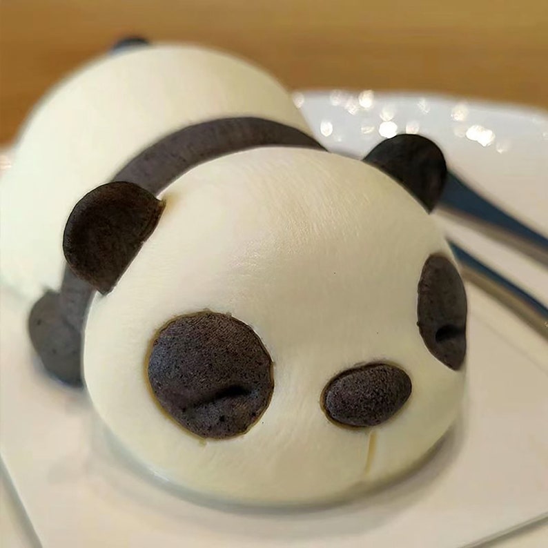 Cute Panda Chocolate Mousse Cake Silicone Mold DIY Animal Dessert ...