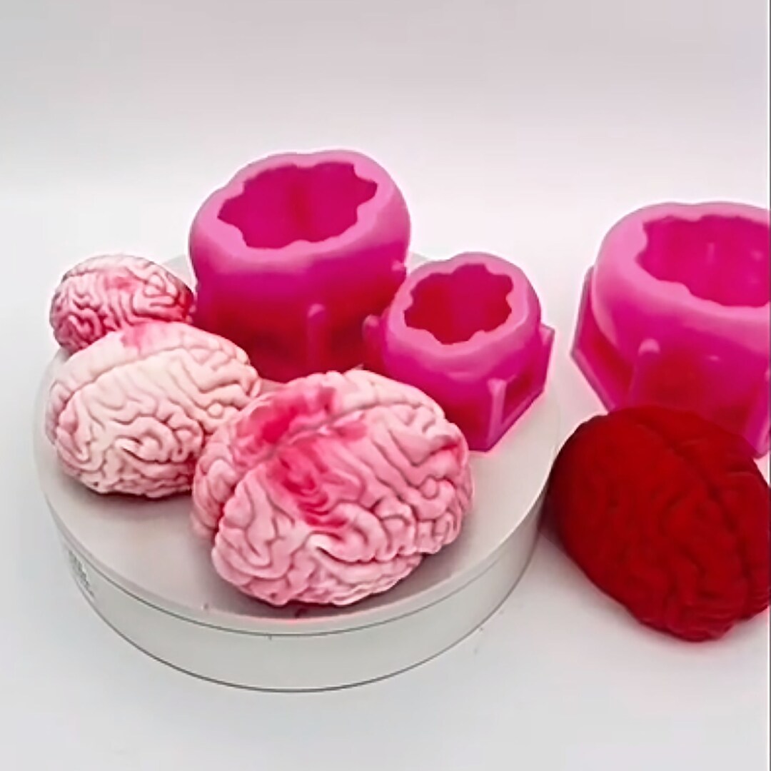 Human Brain Chocolate Mousse Candy Cake Baking Mould,halloween Brain ...