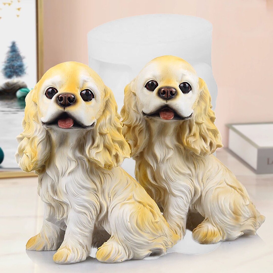 Cavalier King Charles Spaniel Aroma Plaster Ornament Silicone Mold DIY ...