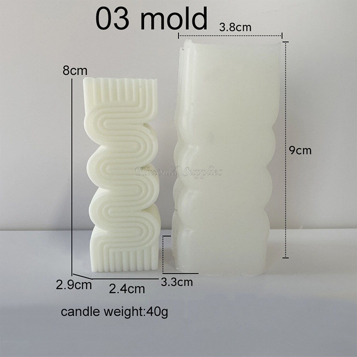 Geometric Curve Candle Silicone Molds, Swirl Sphere Aromatherapy ...