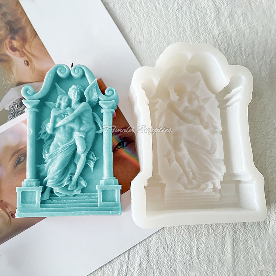 Ancient Greek Couple Candle Silicone Mold: DIY Love Angel Gypsum Candle ...