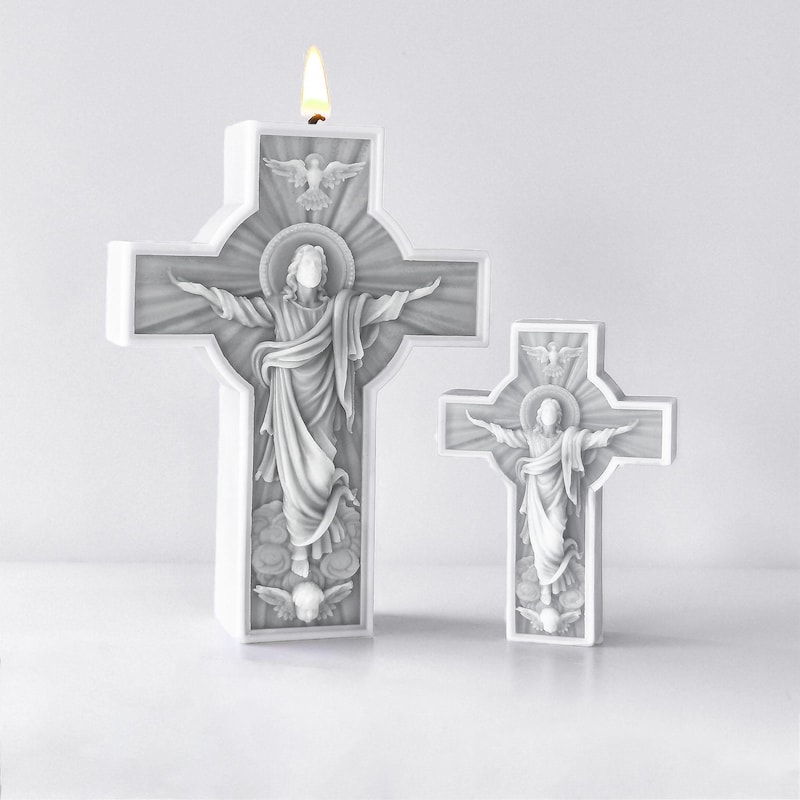 Jesus Cross Candle Mold - Etsy
