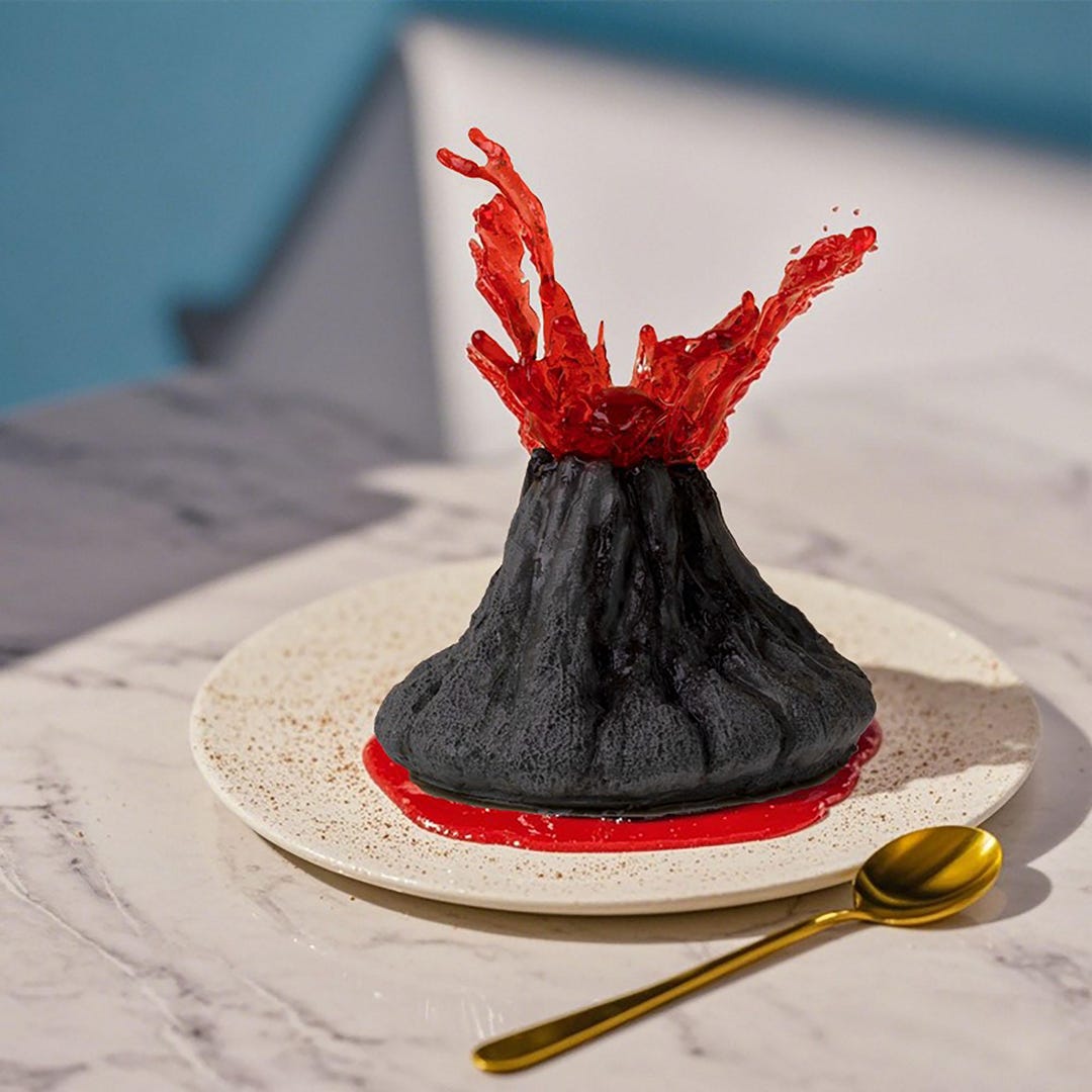 French Lava Volcano Mousse Dessert Silicone Mold DIY Snow Mountain ...