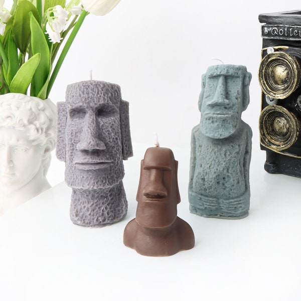 Moai Cement Stone Statues - Etsy