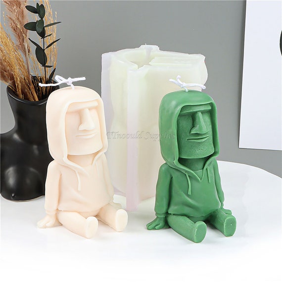 Revivior Island Stone Statue Candle Silicone Mold Moai - Etsy