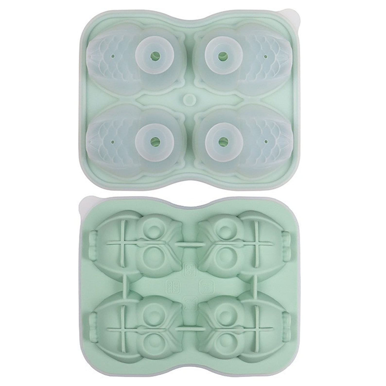 Owl Ice Lattice Animal Ice Cubes Food Grade Molds Home Whiskey Ice ...