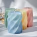 Geometric Diamond Pattern Cylinder Aromatherapy Candle Silicone Mold ...