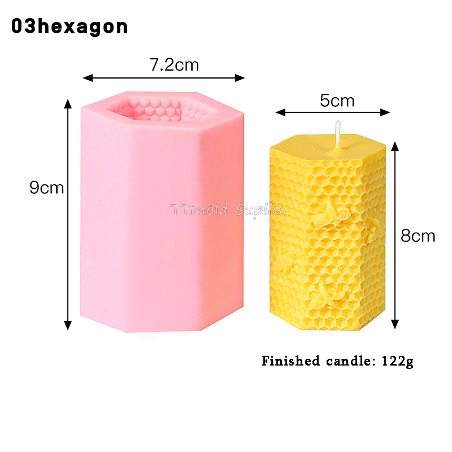 Honeycomb Candle Silicone Mold Bee Cylindrical Candle Mold - Etsy