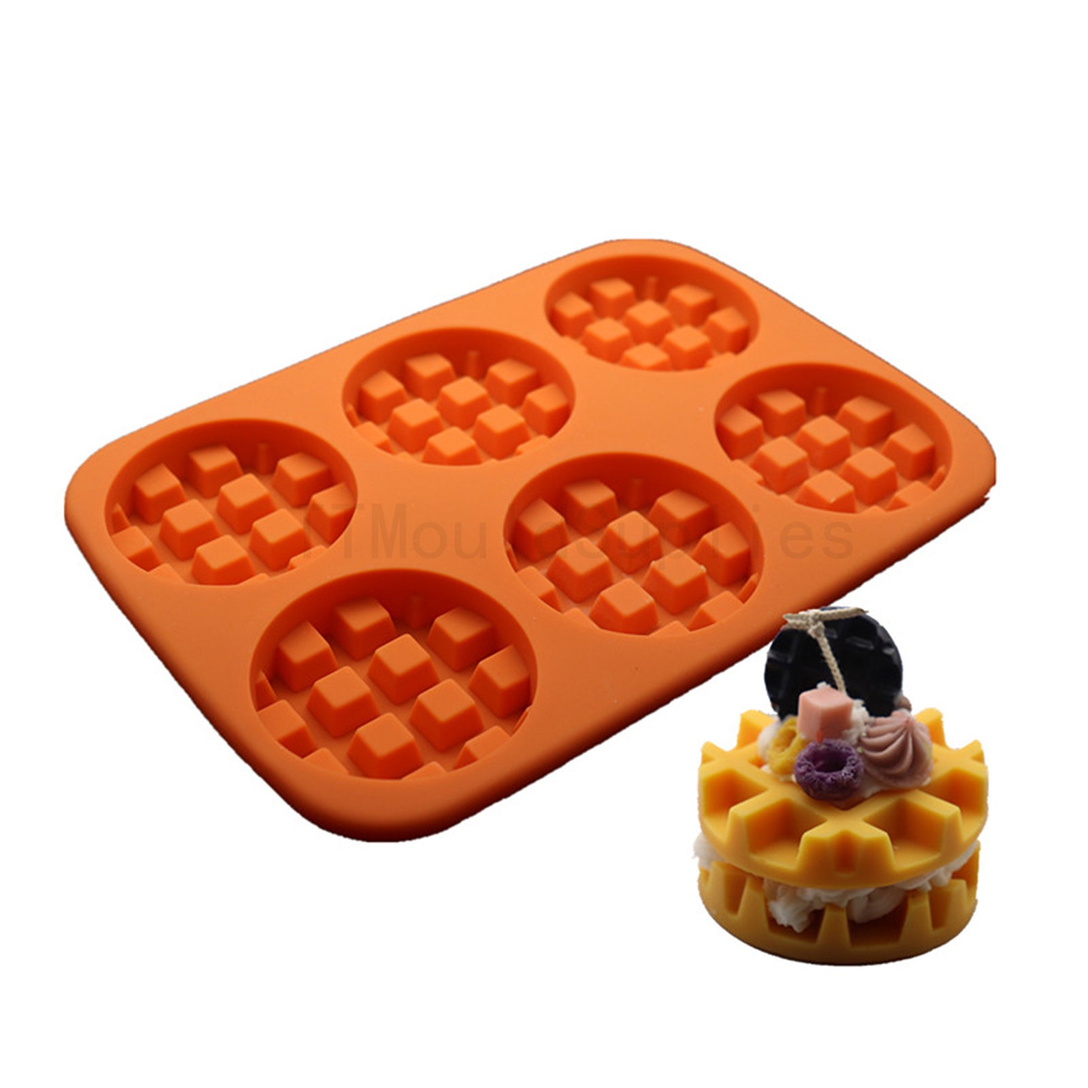 Simulation Waffle Chocolate Silicone Mold Diy Cake Cream - Etsy