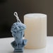 Greek Statue of David Candle Silicone Mold, Portrait Sculpture Cement ...