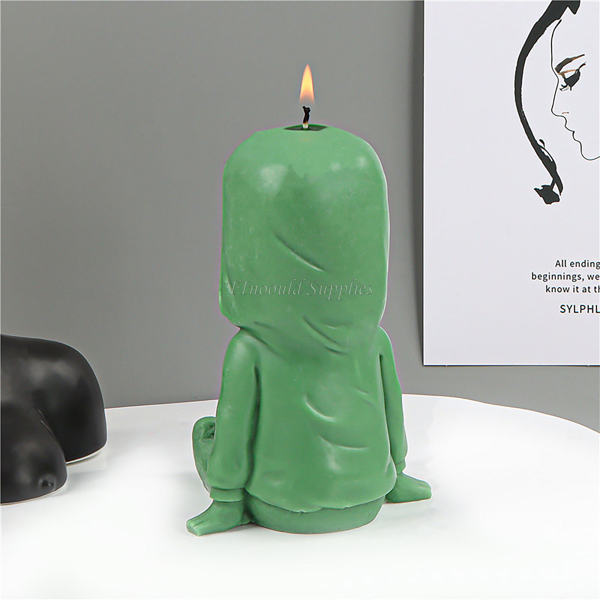 Revivior Island Stone Statue Candle Silicone Mold Moai - Etsy