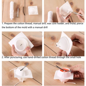 Hand-made Perforated Drill Bit Diy Candle Wick Perforated Perforated ...