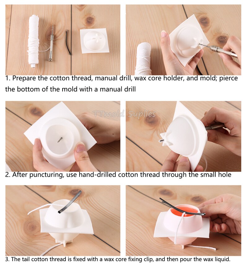 Hand-made Perforated Drill Bit Diy Candle Wick Perforated Perforated ...
