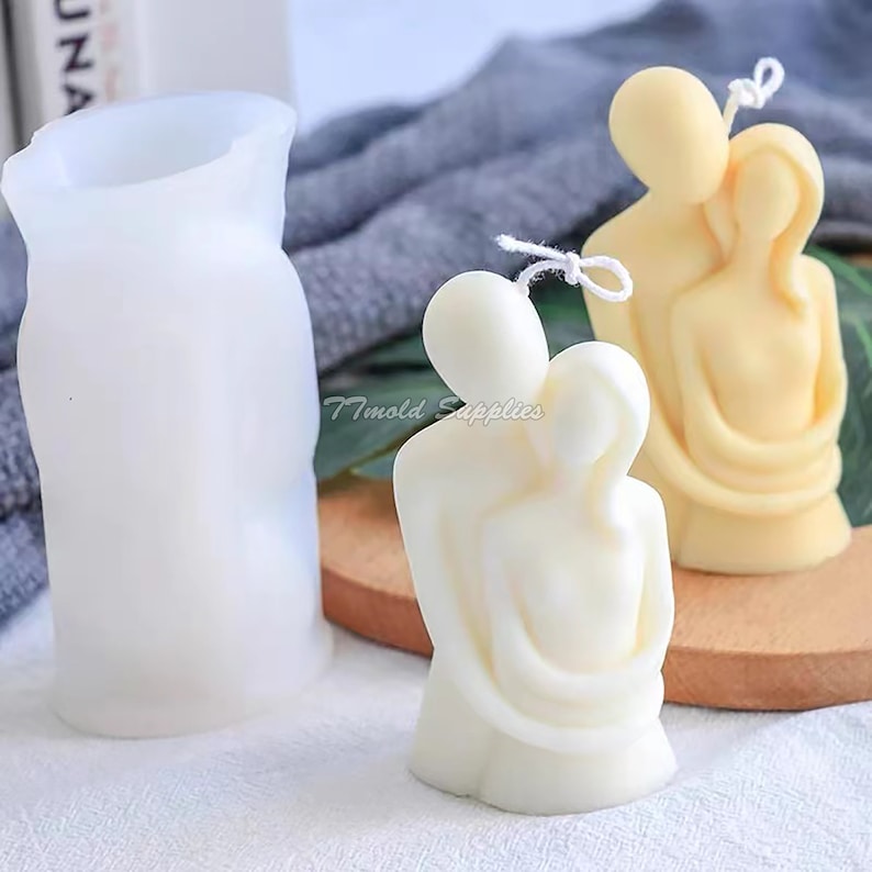 Couple Portrait Candle Mold Abstract Portrait Plaster Mold - Etsy