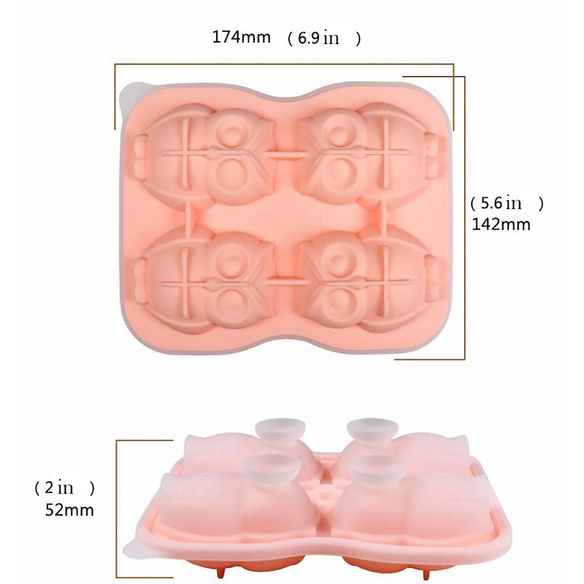 Owl Ice Lattice Animal Ice Cubes Food Grade Molds Home Whiskey Ice ...