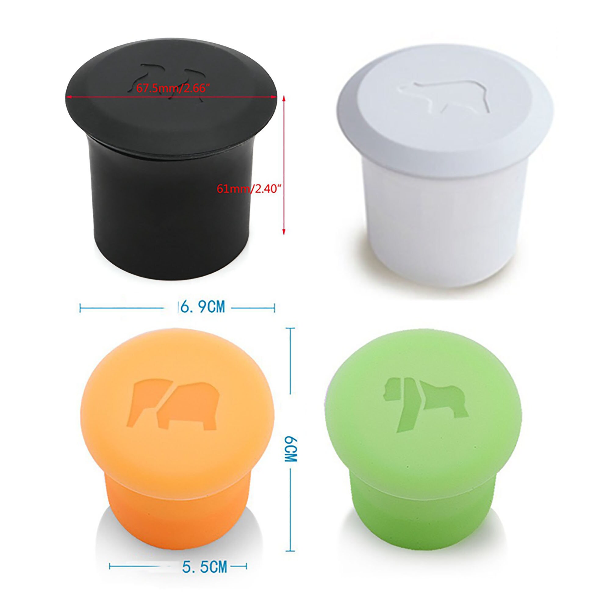 Polar Bear Penguin Hippo Lion Animal Shape Ice Cube Mould Animal Design ...