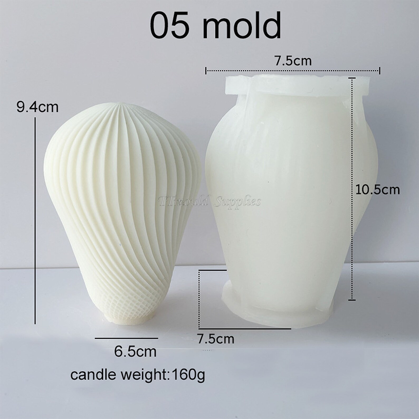 Geometric Curve Candle Silicone Molds, Swirl Sphere Aromatherapy ...