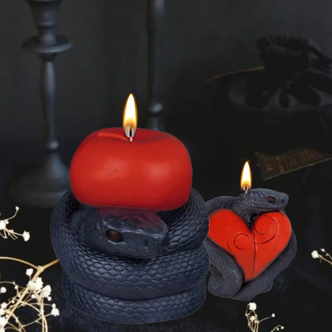 Snake Fruit Animal Aroma Candle Silicone Mold DIY Love Snake Plaster ...