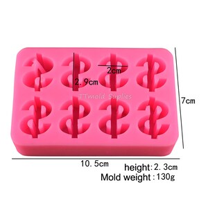 Dollar Character Chocolate Candy Mold, Dollar Cake Decoration Baking ...