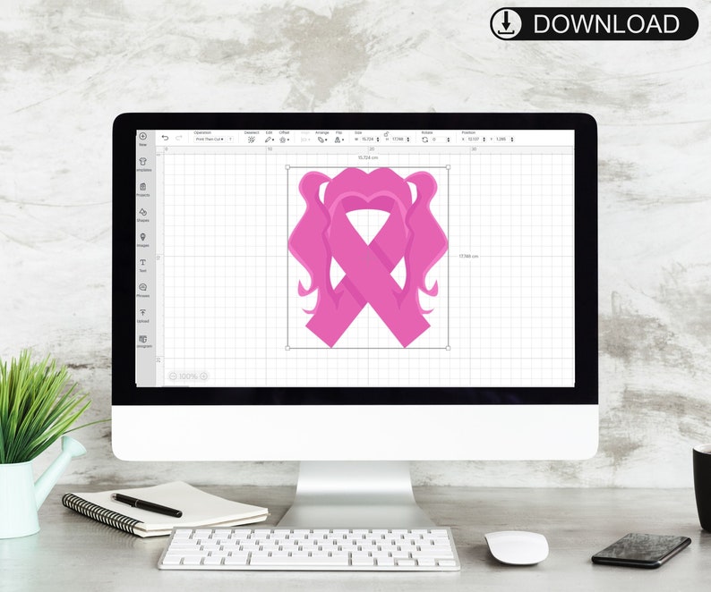 Breast Cancer Svg Pink Ribbon Svg Png Files Instant - Etsy