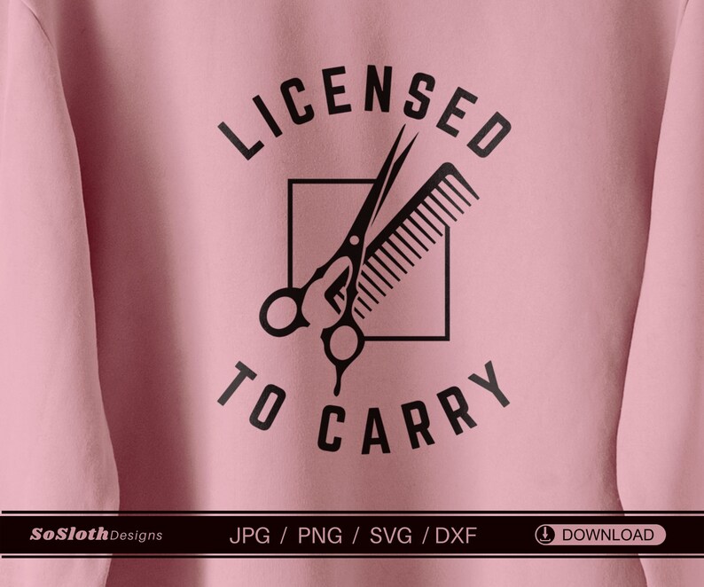 Licensed to Carry Svg Png Dxf Files Instant DOWNLOAD for - Etsy