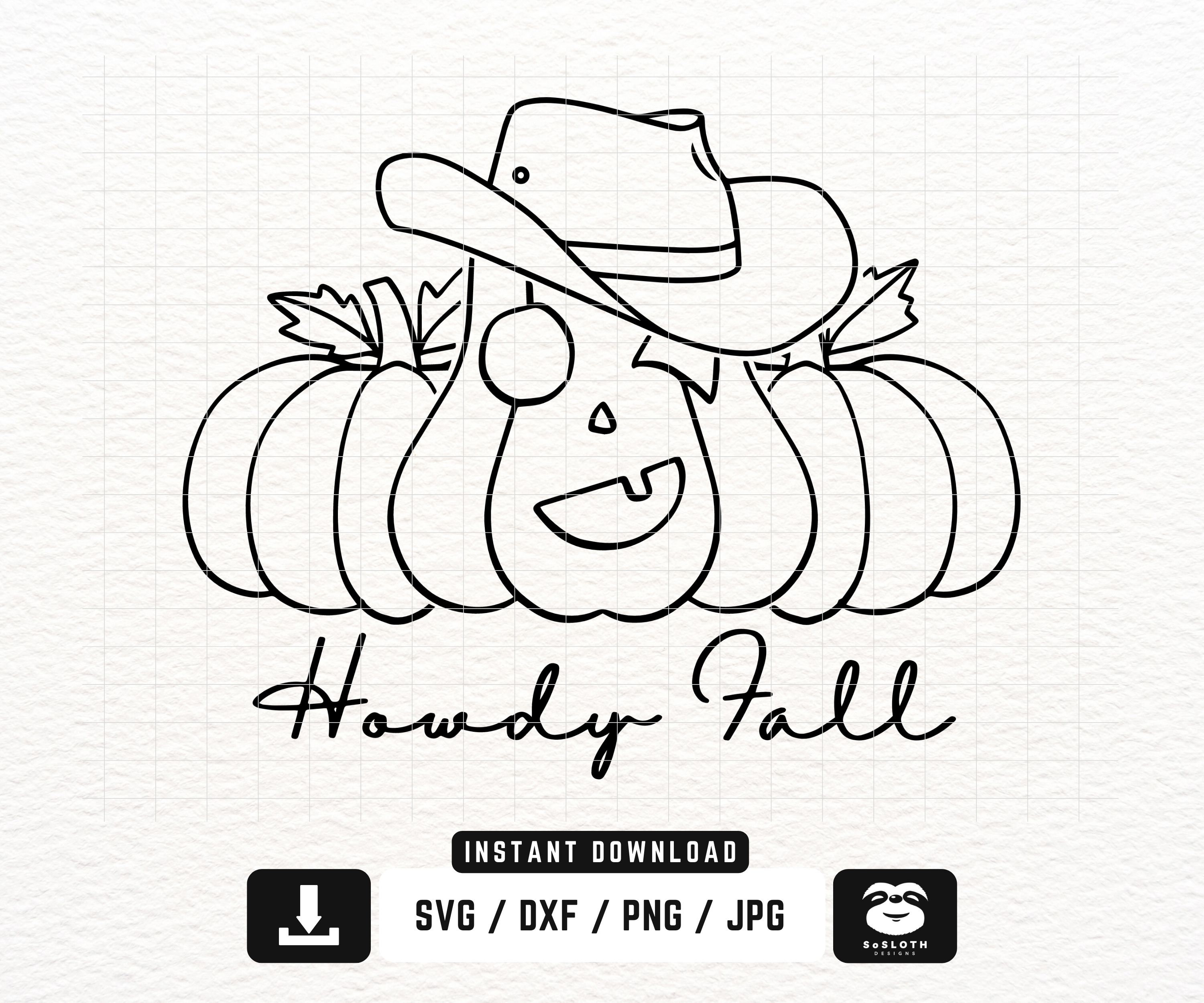 Howdy Fall Svg Png Dxf Files Instant DOWNLOAD for Cricut - Etsy