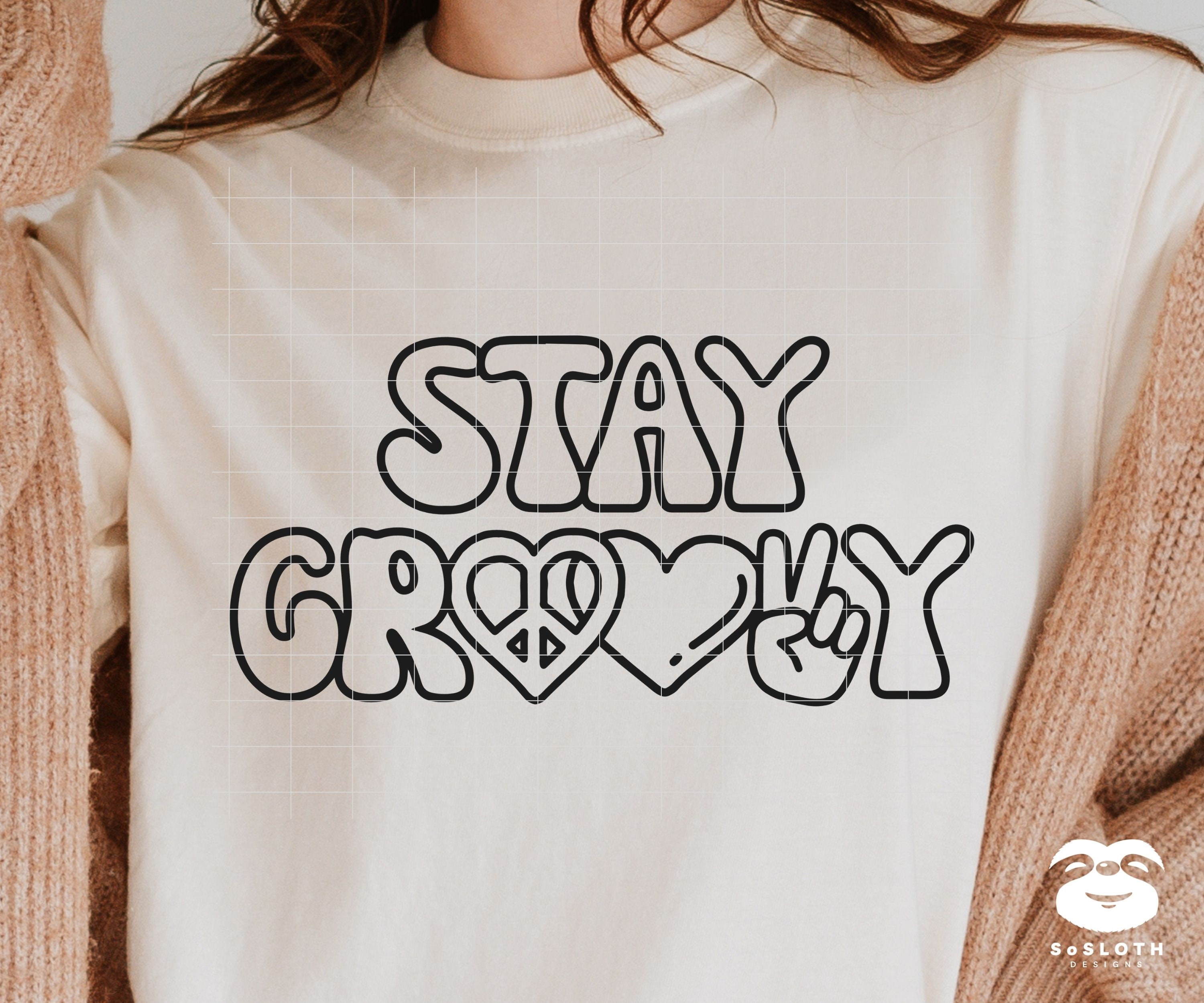 Stay Groovy Svg, Png Dxf Files, Instant DOWNLOAD for Cricut, Trendy ...