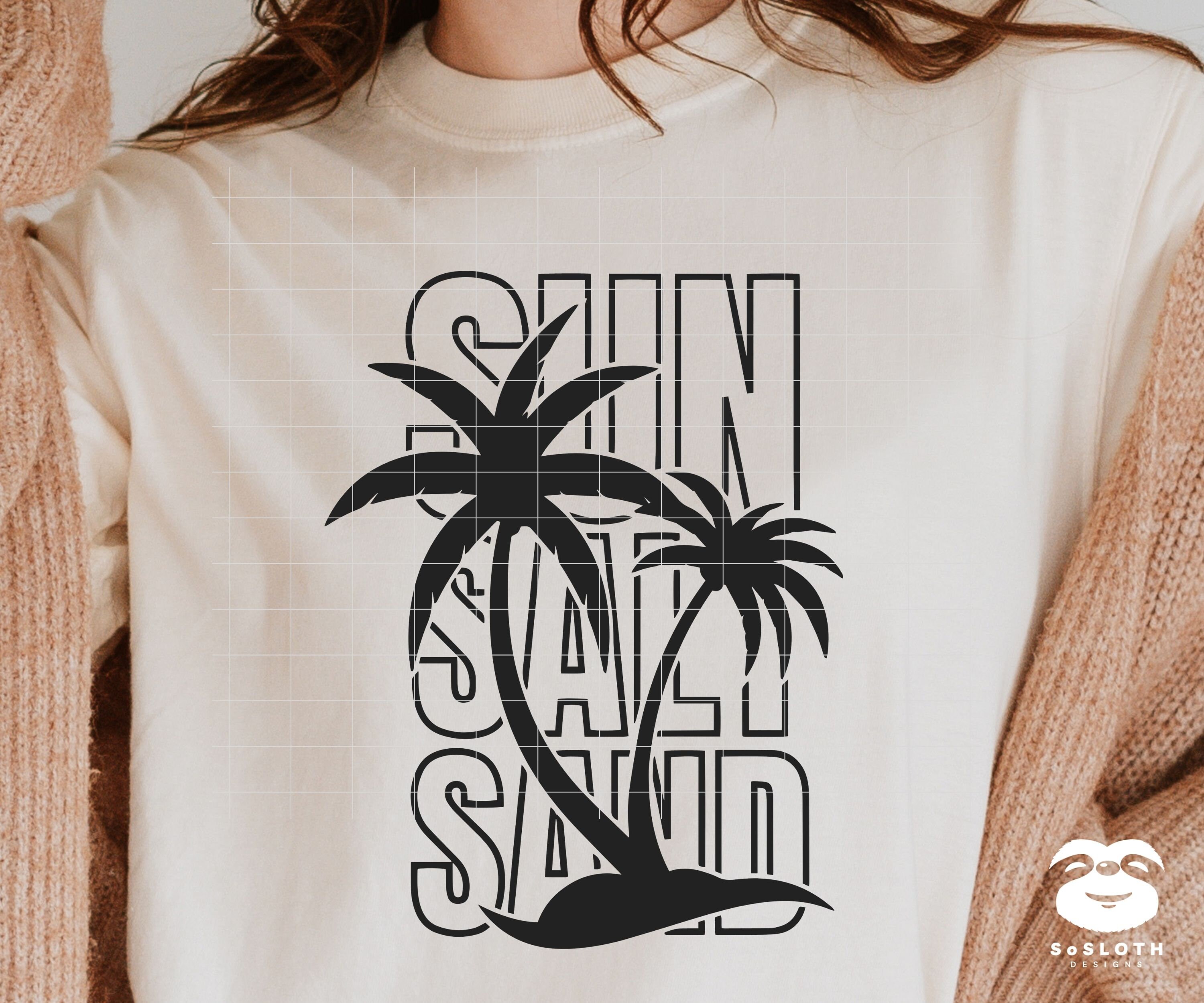 Sun Salt Sand Svg Instant DOWNLOAD for Cricut Beach Svg - Etsy