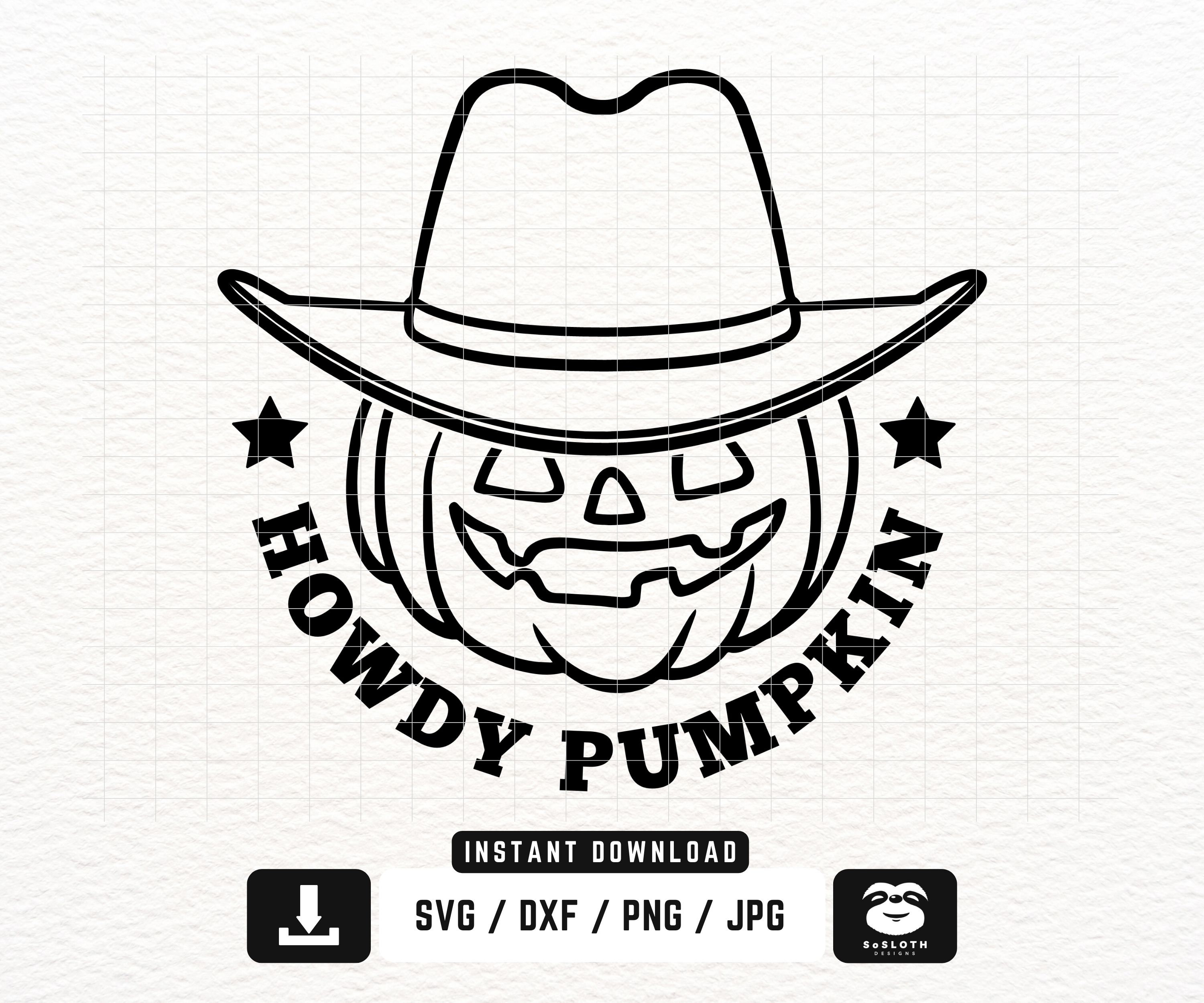Howdy Pumpkin Svg Png Dxf Files Instant DOWNLOAD for Cricut - Etsy