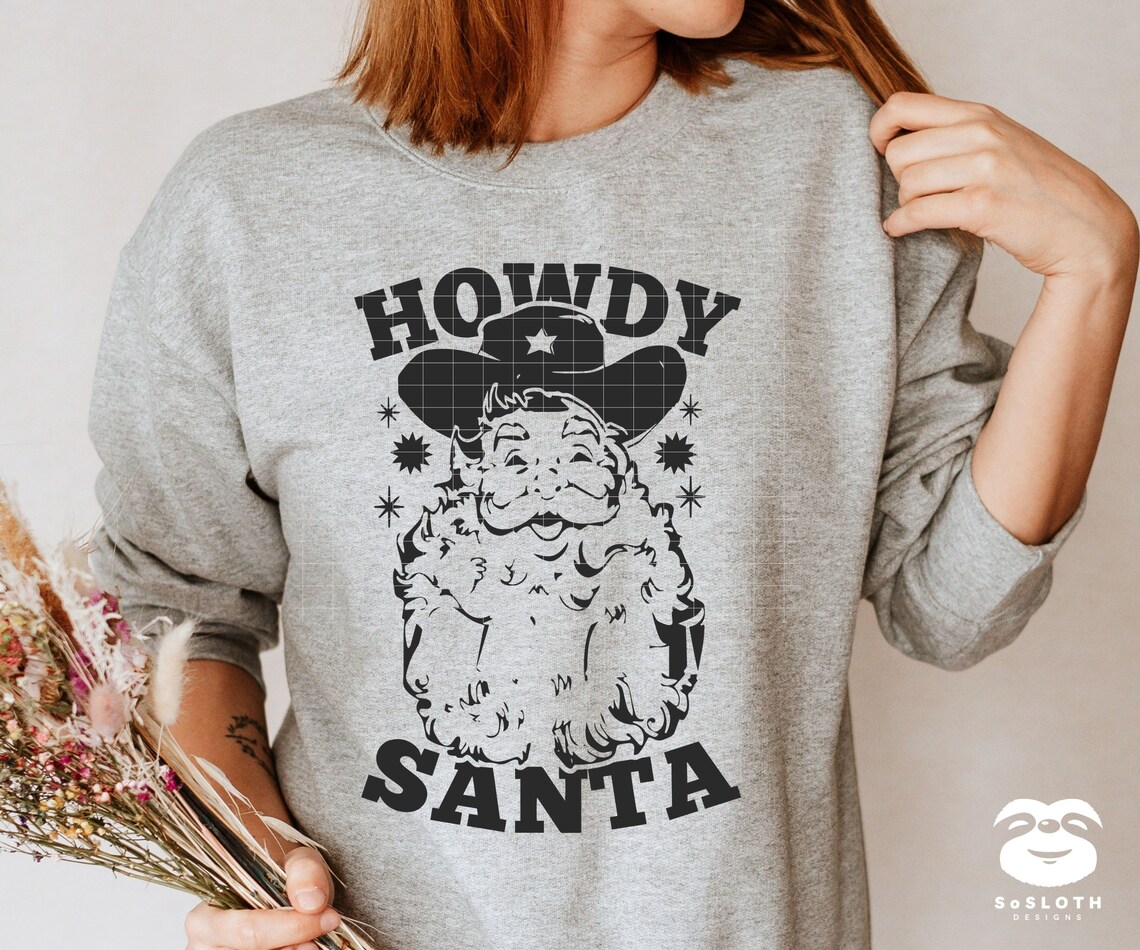 Howdy Santa Svg Png Dxf Files Instant DOWNLOAD for Cricut - Etsy