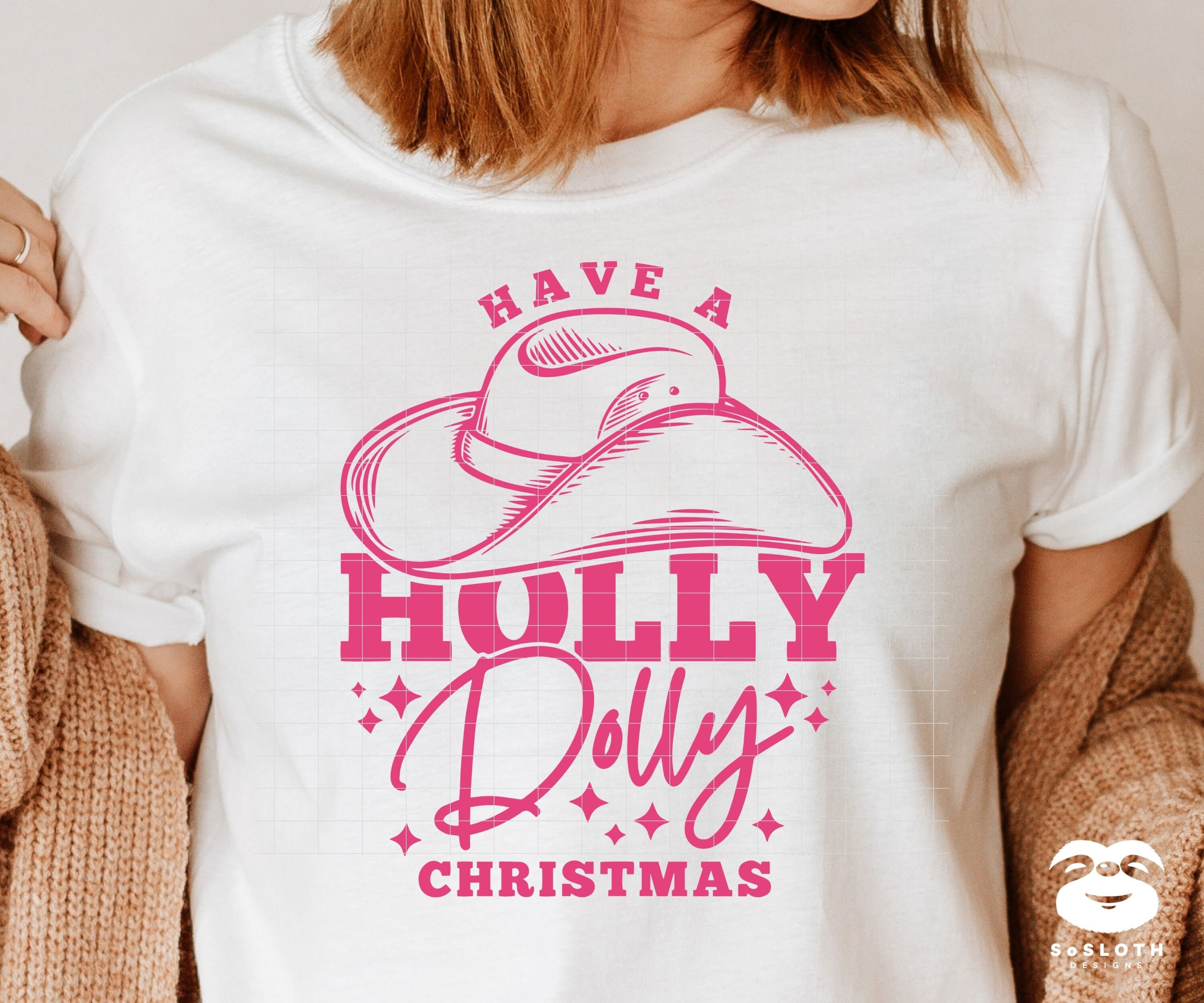 Have A Holly Dolly Christmas Svg Png Dxf Files Instant - Etsy