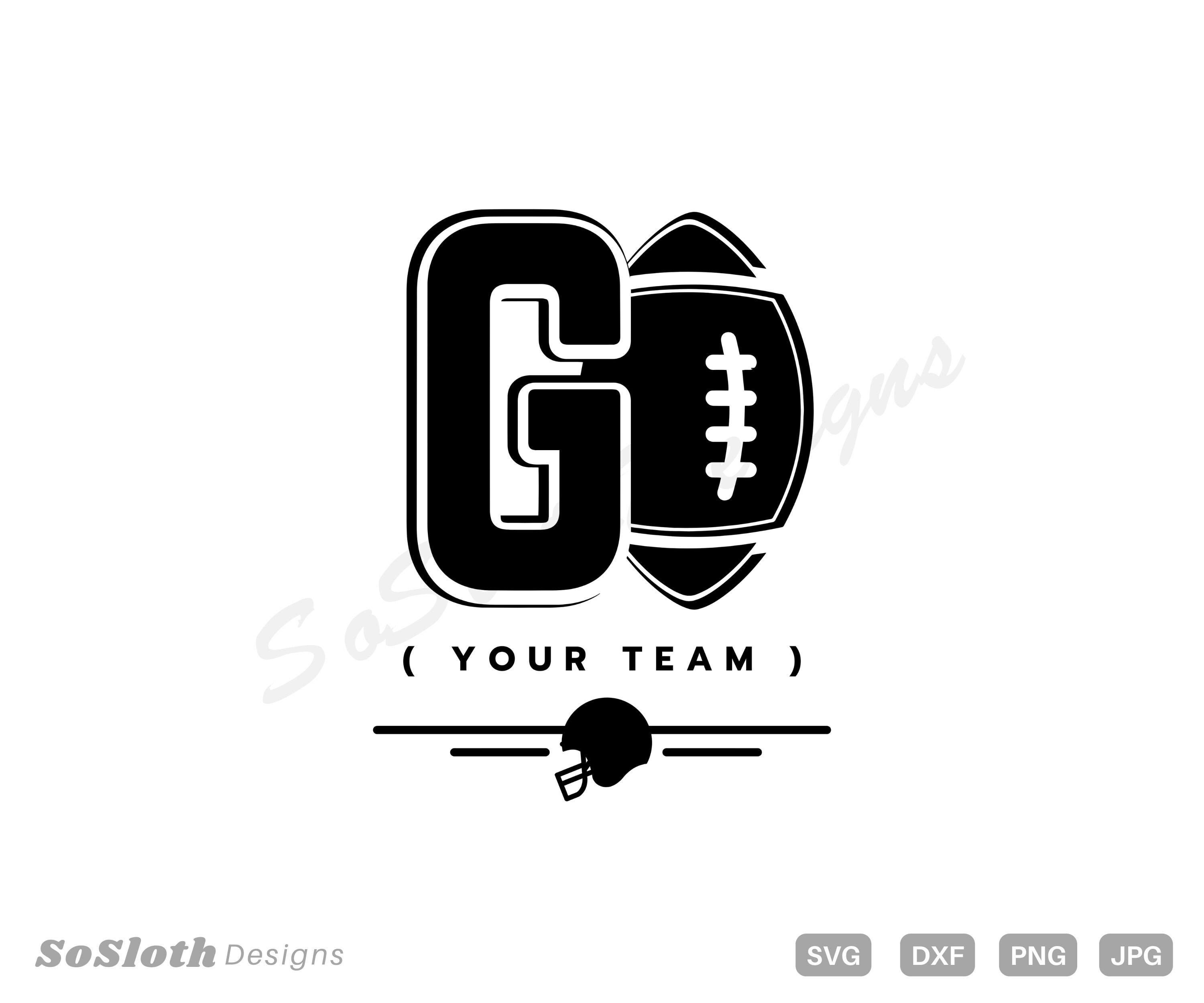 Go Football Svg Football Svg Png Dxf Files Instant - Etsy