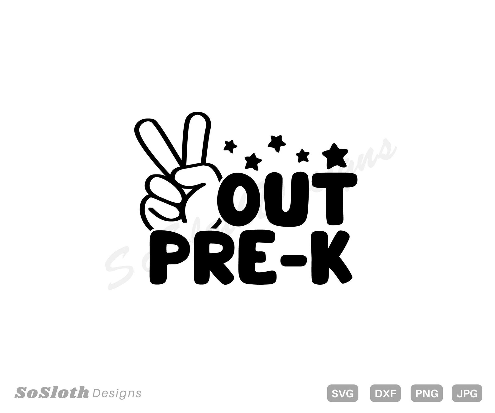 Peace Out Pre-k Svg Png Dxf Files Instant DOWNLOAD for - Etsy