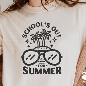 School's Out for Summer Svg, Png Dxf Files, Teacher Summer Svg, Hello ...