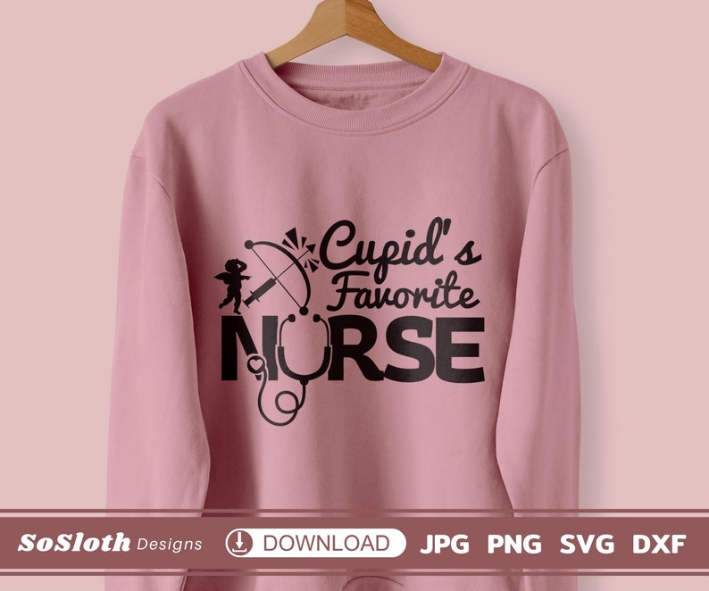 Cupid's Favorite Nurse Svg Instant Download Cricut Funny | Etsy