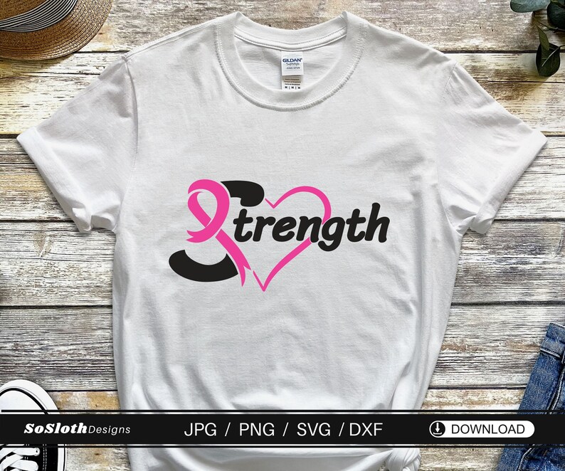 Strength Svg Awareness Ribbon Svg Png Dxf Files Instant - Etsy Australia