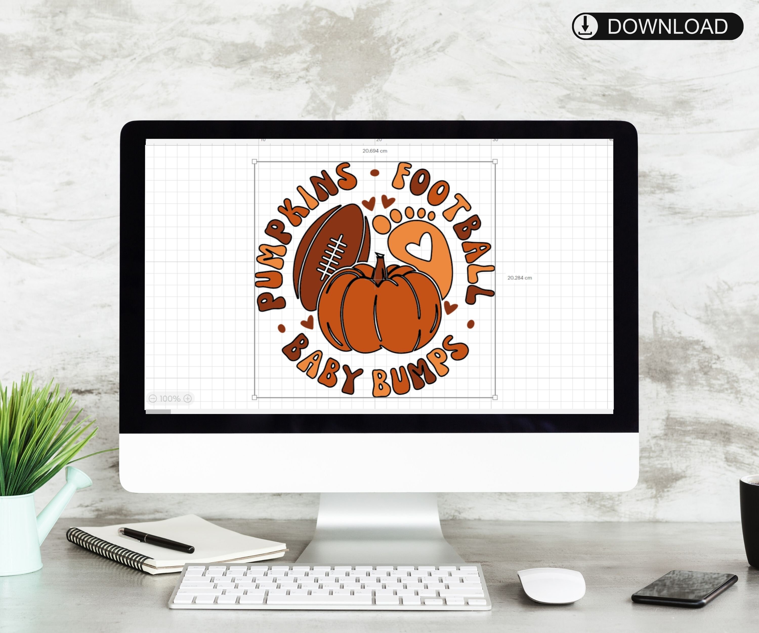Pumpkins Football Baby Bumps Svg Png Dxf Files Instant - Etsy