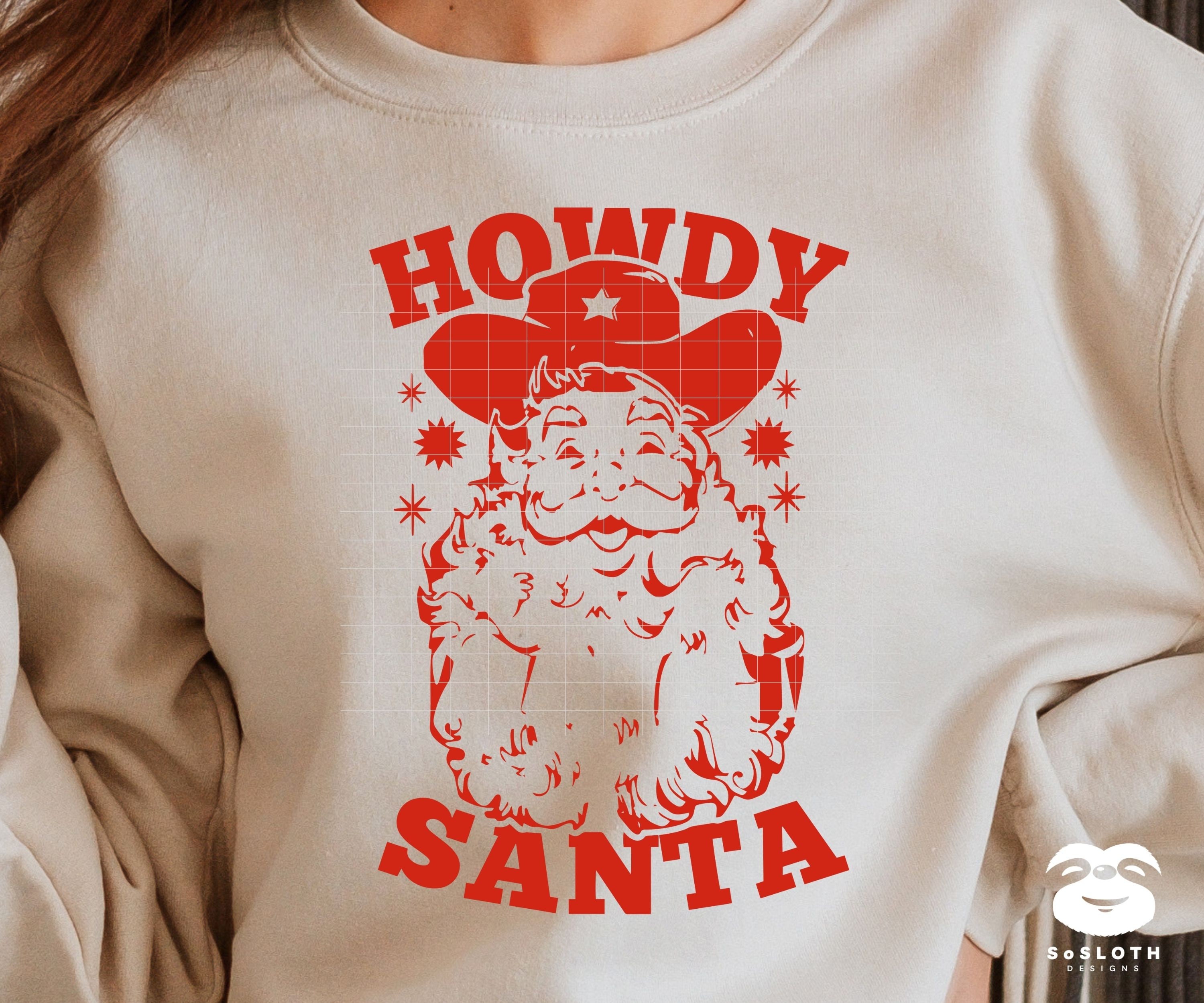 Howdy Santa Svg Png Dxf Files Instant DOWNLOAD for Cricut - Etsy Australia