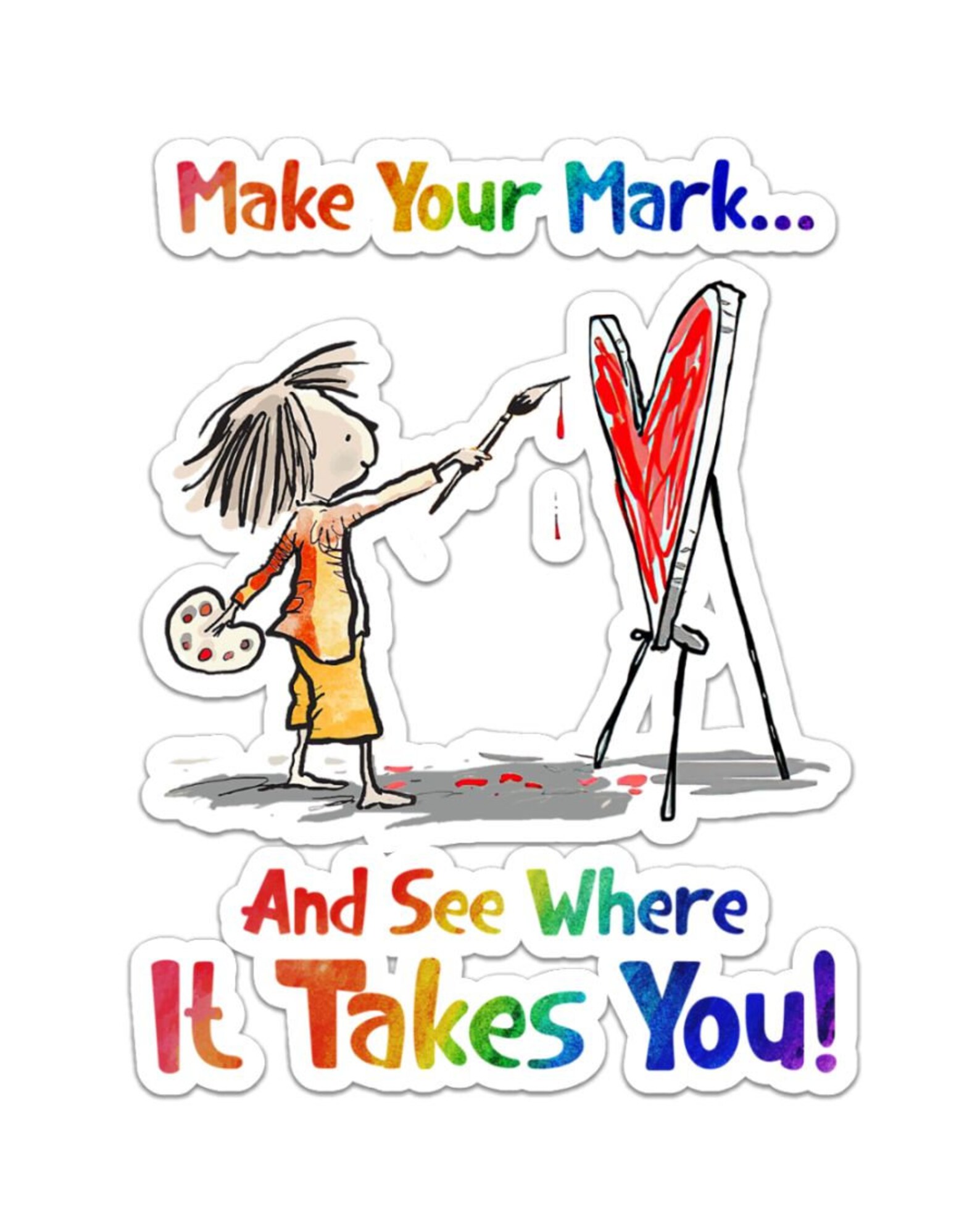 Teacher Make your mark and see where it takes you Sticker 397 | Etsy