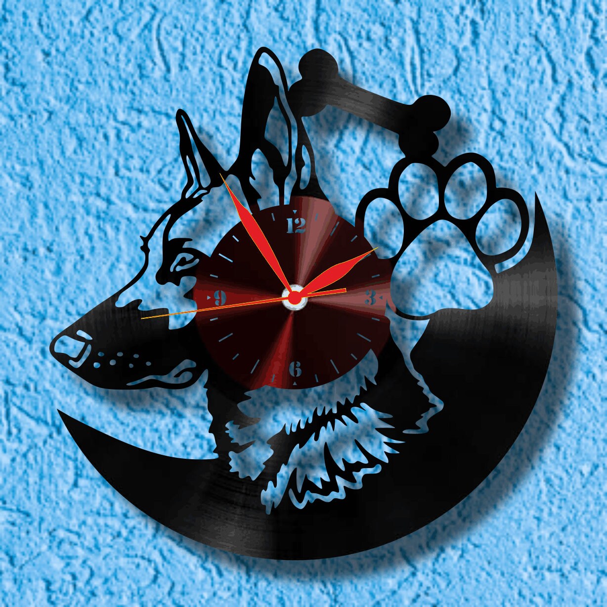 Project Vinyl Clock. Dog. vector cut filevinyl wall | Etsy