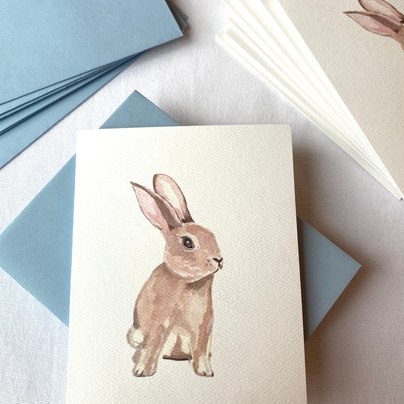 Bunny Card - Etsy