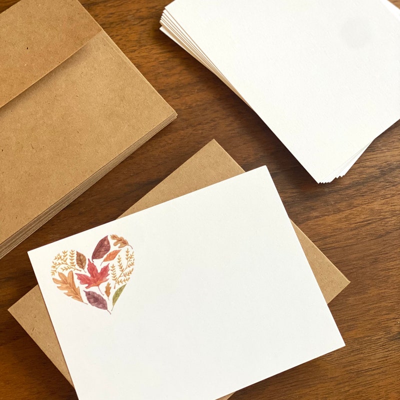 Autumn Leaves Cards - Etsy