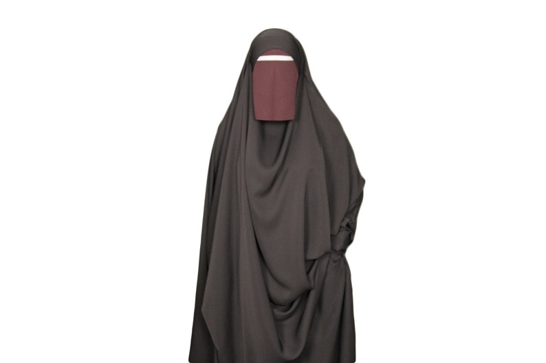 Short One Layer Niqab Single Layer Niqab 1 Layer Niqab Niqab Veil