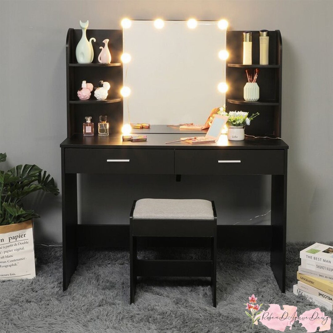 Modern Luxurious Dressing Table Wooden Dressing Table - Etsy