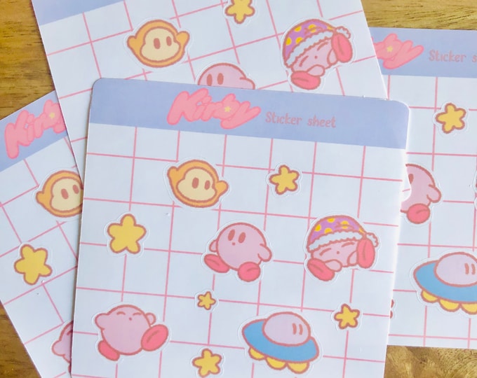 Kirby Sprites Sticker Pack / Laptop Sticker / Vinyl Decal / Glossy - Etsy