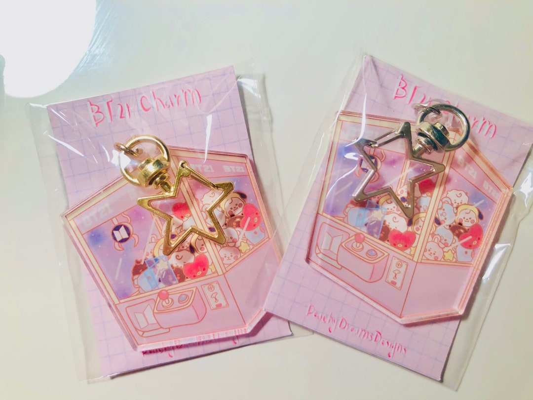 K-pop Group Characters Claw Machine Charm, Boy Band Acrylic Charms ...