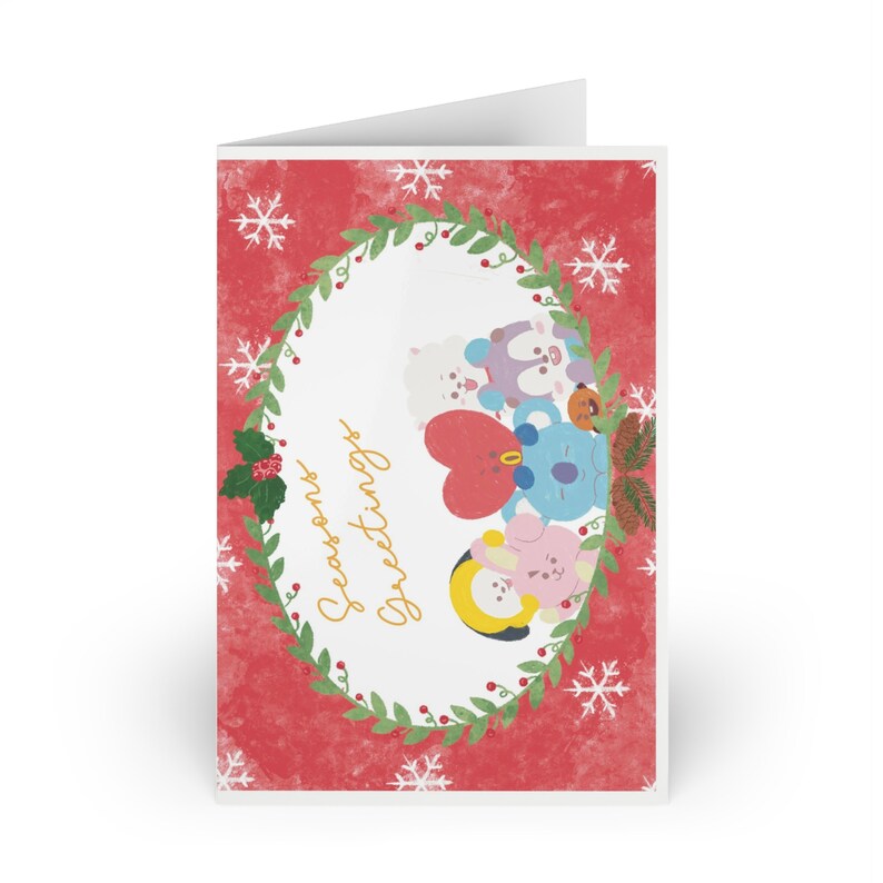 BT21 Christmas Card - Etsy