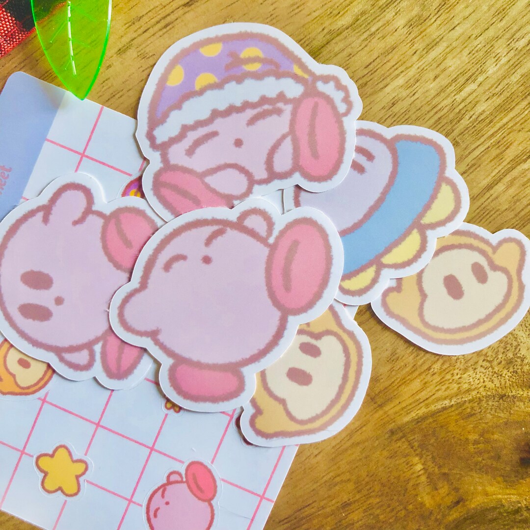 Cute Kirby Sticker Set - Etsy