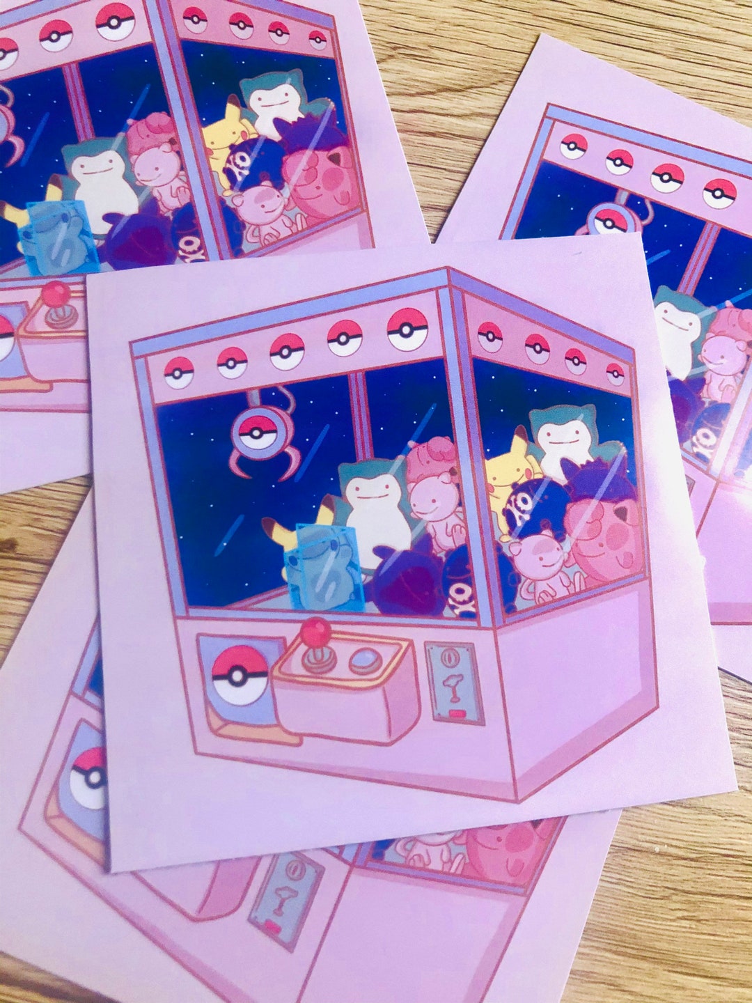 Cute Pink Ditto Pokémon Crane Game Print - Etsy